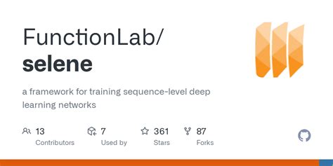 Github Functionlabselene A Framework For Training Sequence Level Deep Learning Networks