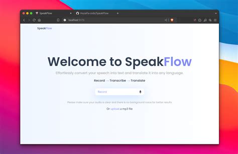 GitHub Huzaifa Code SpeakFlow SpeakFlow A React Based Web App For Real Time Speech