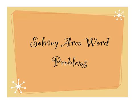 Area Word Problems Pdf