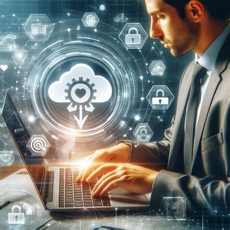 Concept Of Downloading Files Or Installing Software With A Focus On Cloud Storage And