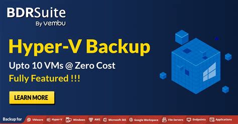 Vembu Technologies On Linkedin Hyper Backup Bdrsuite Hypervbackup Vmbackup