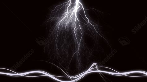 Natural Dark Cloud Lightning Powerpoint Background For Free Download