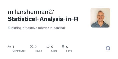 GitHub Milansherman Statistical Analysis In R Exploring Predictive Metrics In Baseball