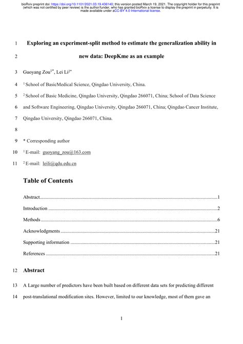 pdf exploring an experiment split method to estimate the