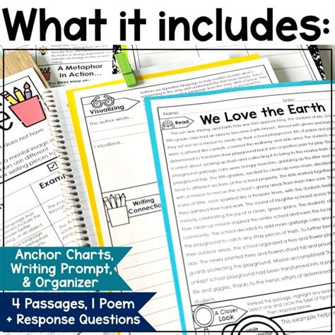 Spring Figurative Language Passages Poetry Activity Reading Similes Metaphors