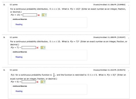 Solved For A Continuous Probability Distribution 0≤x≤15