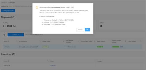 Node Management On Dashboard