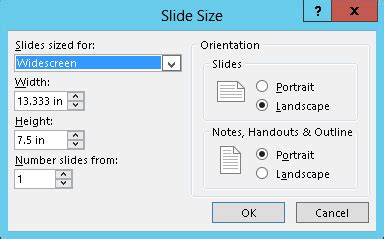 How To Change PowerPoint 2013 Slide Size Dummies