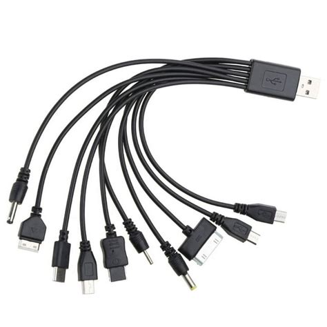 Multi Plug Usb Phone Charger Cable 10 In 1 Usb Cable Multi Port Universal