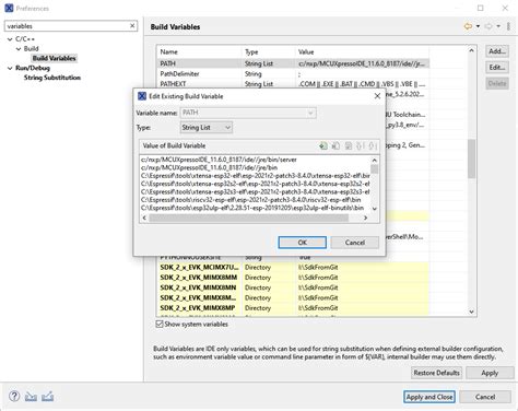 path settings in mcuxpresso ide 11 2 0 build 4120 nxp community