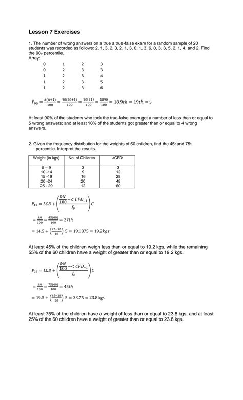 Solution Descriptive Statistics Measures Of Dispersion Skewness And