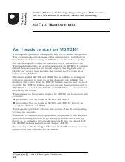 Is MST210 Right For You Take The Diagnostic Quiz And Find Out Course Hero