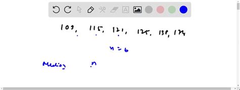 Solved Find The Median For The Following List Of Numbers 109 115