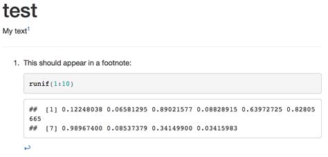 R Knitr Chunk In Footnote With Jekyll Stack Overflow