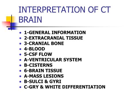 PPT CT BASICS AND CT BRAIN PowerPoint Presentation Free Download ID