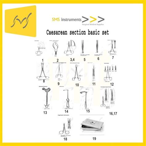 Lower Segment Caesarean Set Surgical Instruments Set