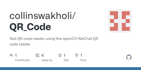 Github Collinswakholiqrcode Test Qr Code Reader Using The Opencv Wechat Qr Code Reader