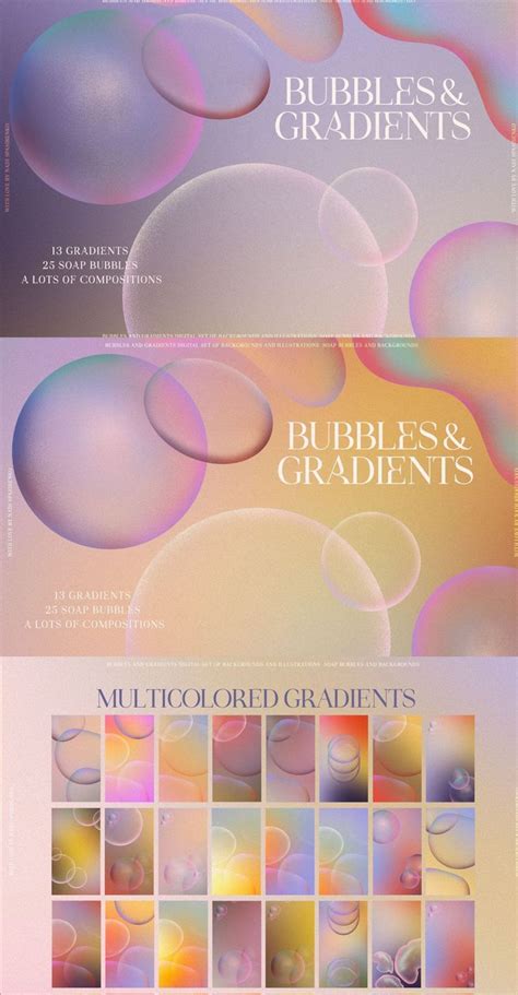 Bubbles And Colorful Gradients A Wallpaper Graphic By Nadispasibenko
