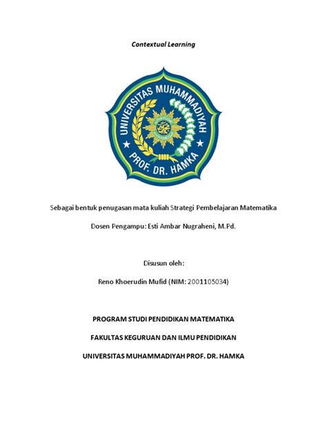 Contextual Learning Pdf