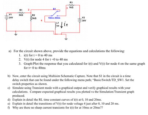 Solved Please It S An RL Circuit I Posted This Earlier Chegg Com