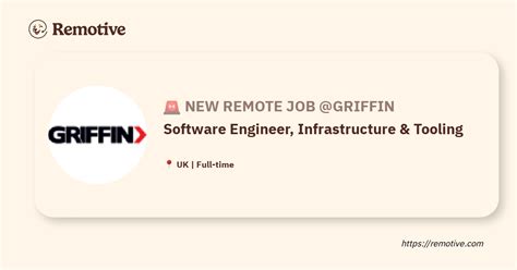 [hiring] software engineer infrastructure and tooling griffin