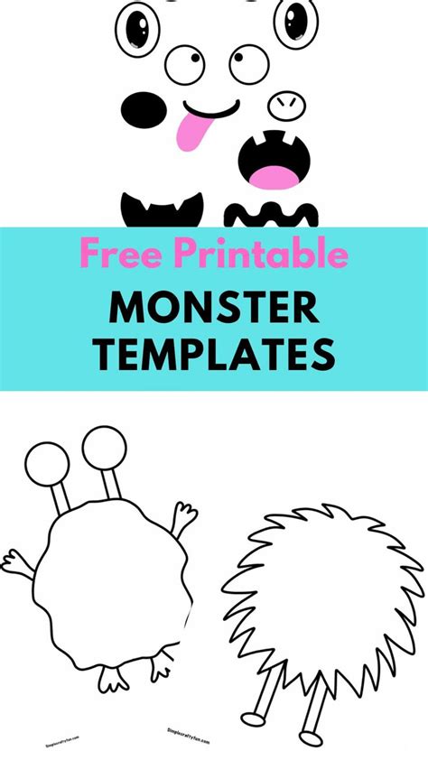 Printable Monster Craft Template Printable Templates