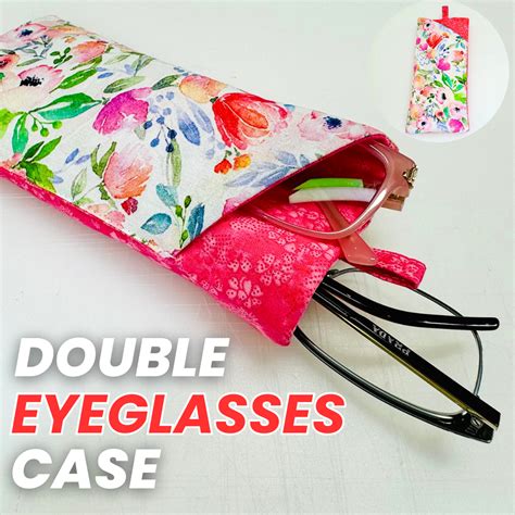 Double Eyeglasses Case Sewing Pattern Notches Sewing