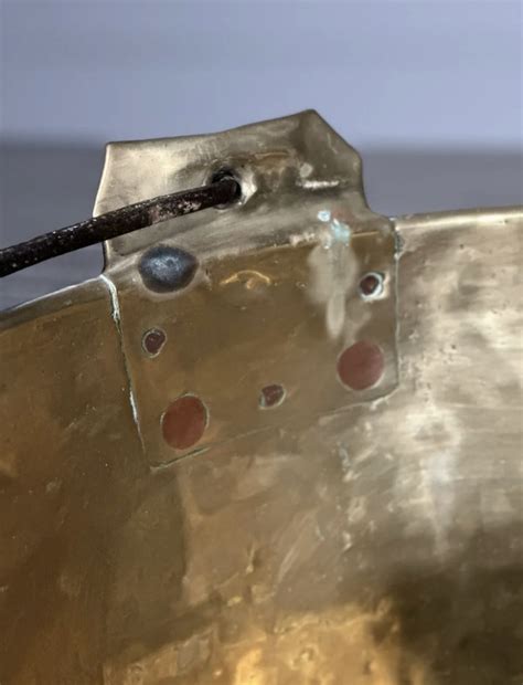 Large Antique Brass Cauldron