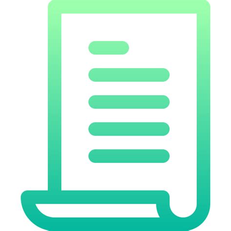 Document Basic Gradient Lineal Color Icon