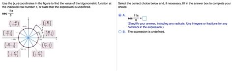 Solved Use The Xy Coordinates In The Figure To Find The