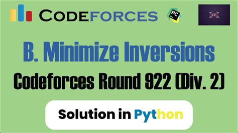 B Minimize Inversions Codeforces Round 922 Div 2 Solved In