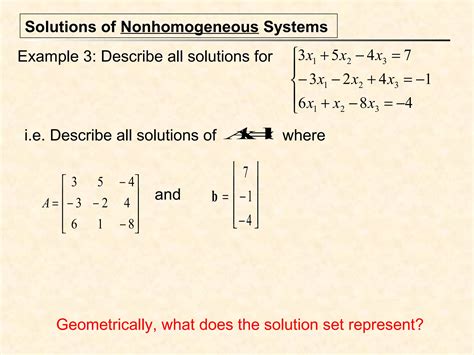 System Of Linear Equations PPT