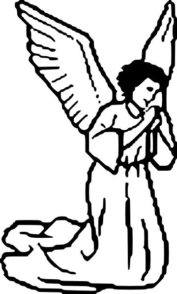 Angel Outline Vector At Collection Of Angel Outline
