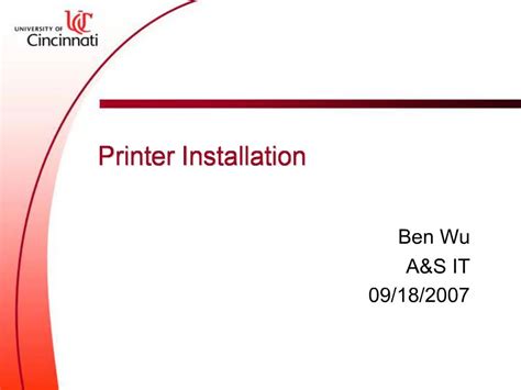PPT Comprehensive Printer Installation Guide PowerPoint Presentation ID 1091823