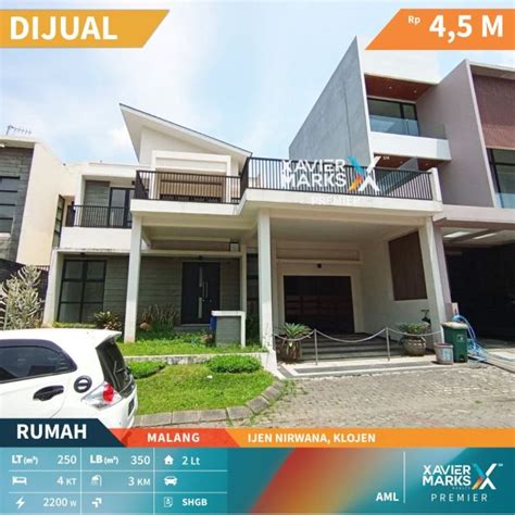 Dijual Rumah Modern Bagus Di Ijen Nirwana Klojen Malang
