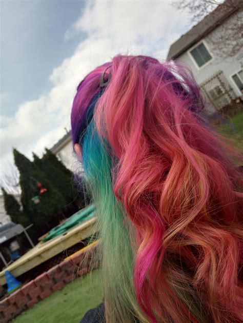 Orange And Purple Hair