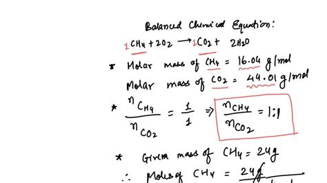 Solved Consider The Reaction Ch4 2o2 Co2 2h2o When 16 G Ch4