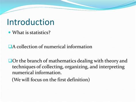 PPT Introduction To Applied Statistics PowerPoint Presentation Free Download ID 3031743
