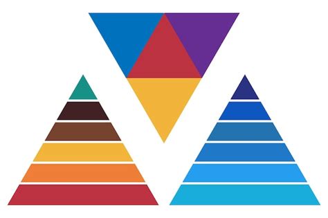 Premium Vector Pyramid Chart Geometry Infographics Diagram Shape In