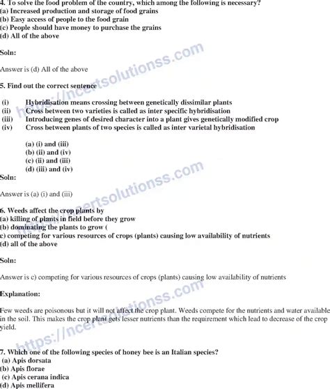 Class 9 Science Improvement In Food Resources Note