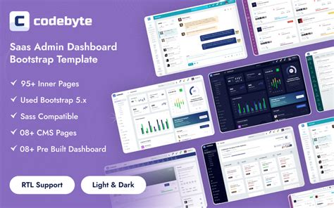 CodeByte Saas Admin Dashboard Bootstrap Template
