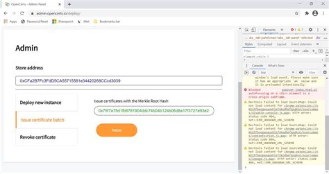 Unable To Issue OpenCerts Ledger Production Issue OpenCerts Opencerts Website GitHub