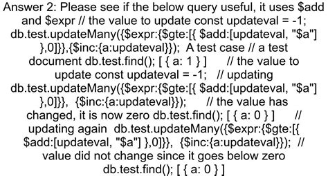 Decrement Value Mongodb Prevent Negative Number One News Page Video