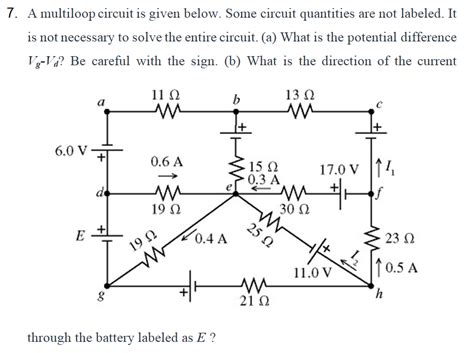 Solved A Multiloop Circuit Is Given Below Some Circuit Chegg