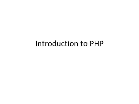 Introduction To Php Html Html Php Php Php