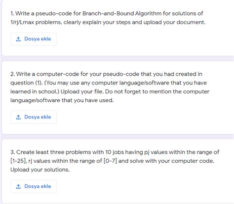 1 Write A Pseudo Code For Branch And Bound Algorithm