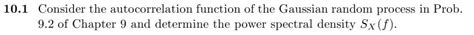 Solved 101 Consider The Autocorrelation Function Of The