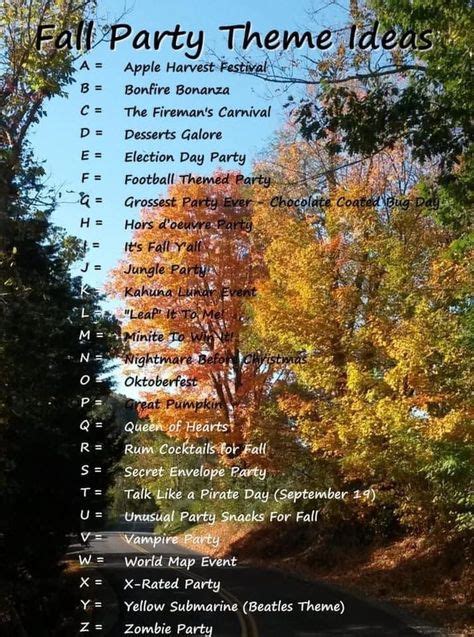 September Themed Parties