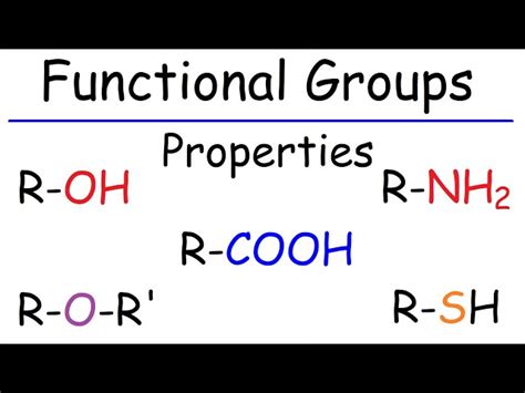 Functional Groups And Properties