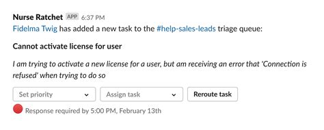 Messages Slack